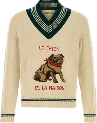Valentino Garavani Homme, Pulls, Beige, Taille: L Maglia | Le Chien De La M