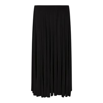 Norma Kamali Femme, Jupes, Noir, Taille: 38 FR Jupe midi &eacute;vas&eacute;e fluide
