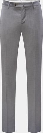 Pantaloni Torino Herren - Wollhose Slim Fit hellgrau