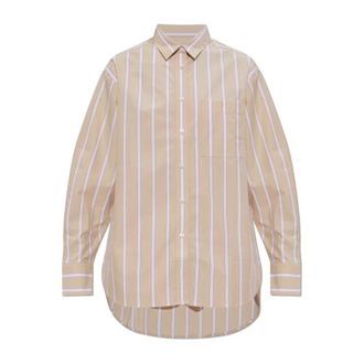 Lacoste Damen, Blusen & Hemden, Beige, MGr&ouml;&szlig;e