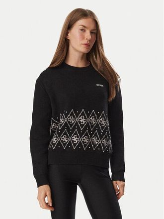 Guess Pullover V6BR16 Z2278 Schwarz Regular Fit