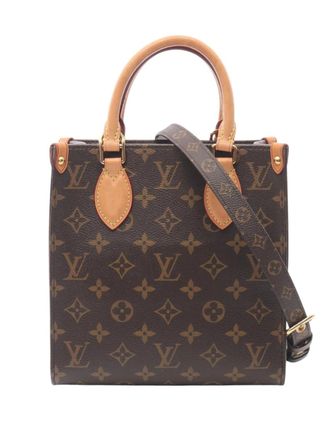 Louis Vuitton 2021-2025 Monogram Sac Plat BB satchel - Braun