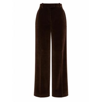 Circolo 1901 Gerade geschnittene Hose mit hoher Taille - - Trousers - Damen - Braun - M