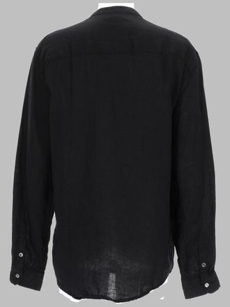 P.A.R.O.S.H. Embroidered Linen Shirt - Black