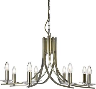 Searchlight Searchlight - Ascona - 8 Leichter Kronleuchter Antik Messing Finish, E14