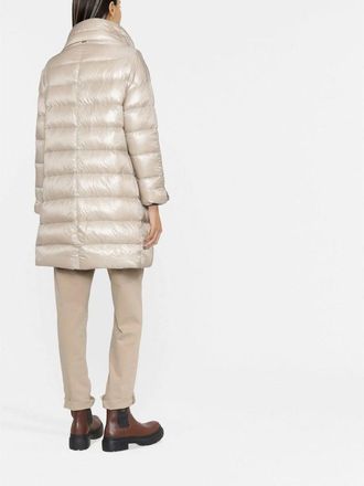 Herno Goose Down-Filled Quilted Down Jacket - Beige