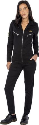 Schott NYC Damen Trjump21w Overall, Schwarz, 46