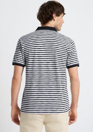 Street One Men Poloshirt mit Streifenmuster
