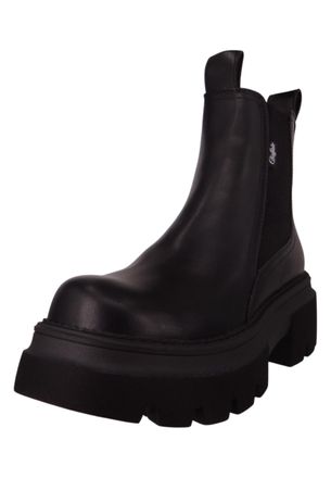 Buffalo Damen Stiefel Schuhe Stiefeletten Mave Chelsea, Farbe:Schwarz, Schuhgr&ouml;&szlig;e:EUR 37, Artikel:-Black