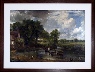 Wee Blue Coo JOHN CONSTABLE THE HAY WAIN OLD MASTER BLACK FRAMED ART PRINT PICTURE B12X684