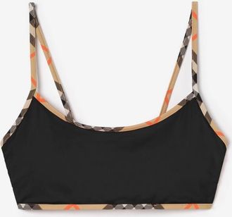 Burberry Haut de bikini avec Check, Size: XS