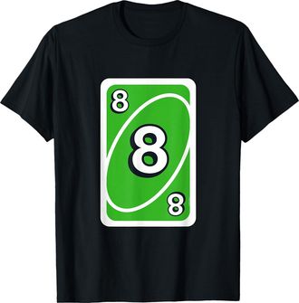 Uno Halloween Green 8 Karte T-Shirt