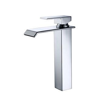HOMELODY Homelody - Rubinetto Cascata Rubinetto Bagno Lavabo Alto Elegante Rubinetto Miscelatore Monocomando Per Lavabo E Bagno