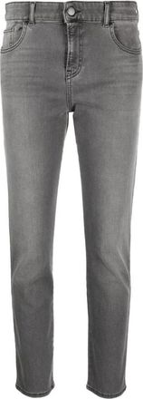 Emporio Armani High-Waisted Regular Fit Jeans - - Jeans - Damen - Grau - W26