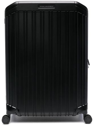 Piquadro valise à logo embossé - Noir