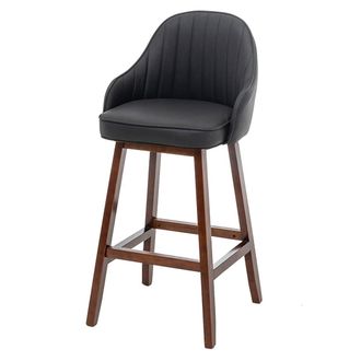 Generic GIZNXBA Barhocker In Thekenh&ouml;he 27,5 Zoll Gepolsterte Barst&uuml;hle Mit R&uuml;ckenlehne Und Holzbeinen Moderner Tresenhocker K&uuml;che Mit R&uuml;ckenlehne F&uuml;r Esszimm