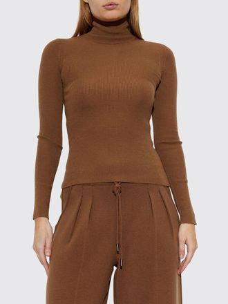 Max Mara Schmal geschnittener gerippter Rollkragenpullover aus reiner Schurwolle