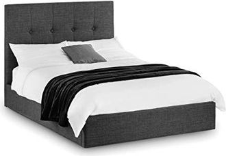 Julian Bowen Sorrento Hochklappbares Bett mit Stauraum, Grau, King