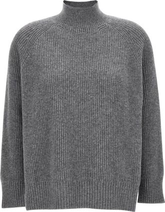 Max Mara Femme, Pulls, Gris, Taille: 40 FR Eridani Turtleneck