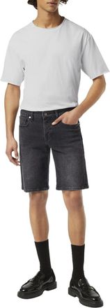 Scotch & Soda Mens Ralston Slim fit Black Night Denim Shorts, 30IN