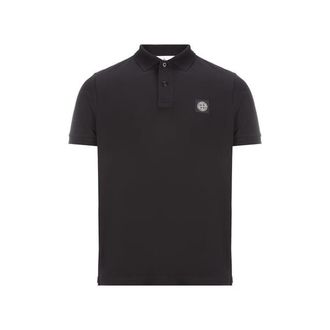 Stone Island Baumwoll Polo Stone Island in Schwarz
