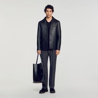 Sandro Blouson aus Lammleder