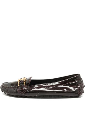 Louis Vuitton mocassins en cuir - Marron
