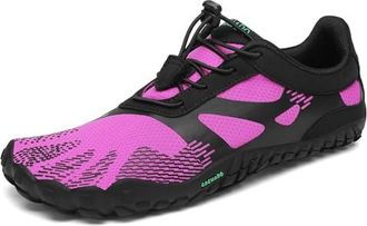 Saguaro Femme Chaussures de Trail Minimalistes Chaussures de Fitness Été Extérieur Barefoot Chaussures de Running Homme Antidérapant Respirant Extérieur Lila 