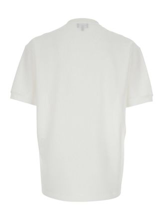 Giorgio Armani Mens T-Shirt Crew Neck White Elastane T-Shirts And Polos