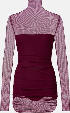 Norma Kamali Minikleid aus Mesh
