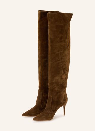 Gianvito Rossi Overknee-Stiefel braun