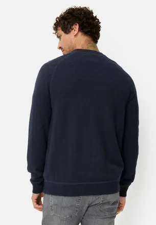 Camel Active Strickpullover mit Rundhalsausschnitt Langarm Markenlogo