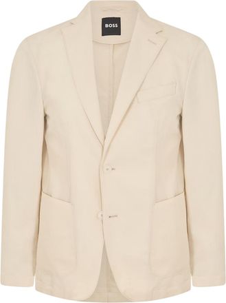 HUGO BOSS Hanry Blazer f&uuml;r Herren, Hals Kerbe (Wei&szlig;)