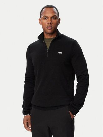 HUGO BOSS Pullover Kn_Ever-X Qz BOSS-50556146 Schwarz Regular Fit