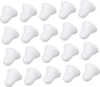 Pretyzoom 20 St&uuml;ck Wei&szlig;e Selbstgemacht Schaumstoffglocken 74cm Glockenanh&auml;nger f&uuml;r Weihnachtsbaum H&auml;ngedekoration Bastelzubeh&ouml;r f&uuml;r Handwerk und Party