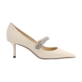 Jimmy Choo London Femme, Chaussures, Beige, Taille: 41 EU Escarpin Stiletto en Cuir Verni