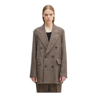 Our Legacy Sharp DB Blazer - - Jackets - Herren - Braun - L