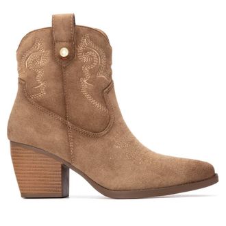 Refresh Cowboystiefel Camper Boots Damen Beige - Bequeme und vielseitige Schuhe - Casual Mode - Modell 17301402 (Gr&ouml;&szlig;e 39)