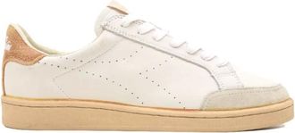 Diadora Homme, Chaussures, Blanc, Taille: 42 1/2 EU Prestige Plain Used Low Baskets