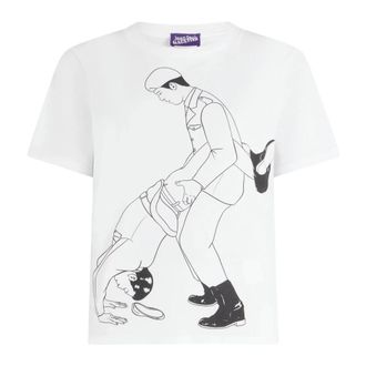 Jean Paul Gaultier Cotton Jersey Squared Tee-Shirt - - Tops - Herren - Wei&szlig; - XS