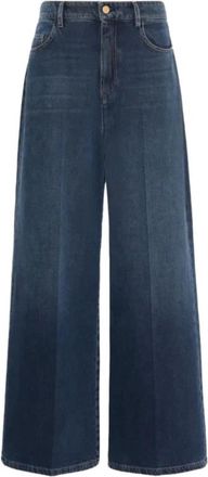 Max Mara Jean Camal Ancho - Femme - Jeans - Bleu - Taille: 36 FR