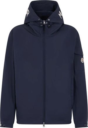Moncler Homme, Vestes, Bleu, Taille: 2XL Coupe-vent &agrave; capuche Grimpeurs