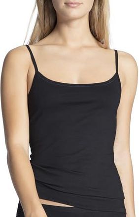 CALIDA Natural Comfort Top Spaghetti Femme, en Coton de qualit&eacute; sup&eacute;rieure, Bretelles r&eacute;glables