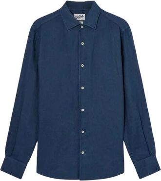 MC2 Saint Barth Homme, Chemises, Bleu, Taille: M Raphael Linen Shirt