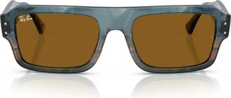 Ray-Ban unisex, Accessoires, Bleu, Taille: 53 MM Rb4454 Lukas Lunettes de soleil