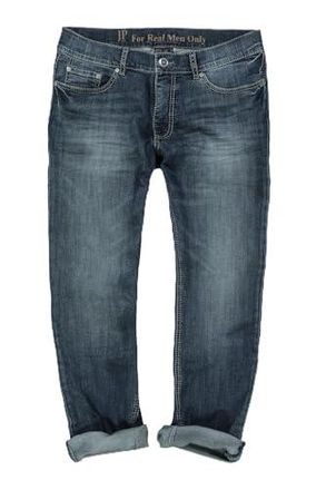 JP1880 Homme Jeanshose, Saddle Stitch, Superstretch Jean Droit, Bleu Denim, 32W / 32L EU
