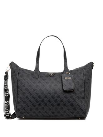 Guess Co sac cabas zipp&eacute; &agrave; motif - Noir
