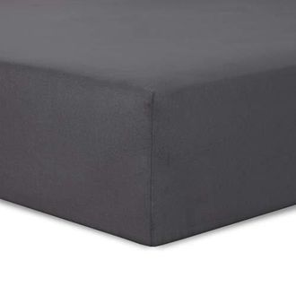 Vision Streetwear Drap Housse Jersey - 90 x 190/200 cm - Coloris: Anthracite - 100% Coton Jersey - Elastique Tout Autour - Bonnet de 30cm