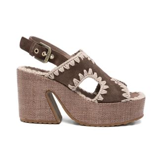 Mou Femme, Chaussures, Brun, Taille: 41 EU Sandales &agrave; Talons Hauts