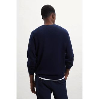 Ecoalf Ecoalf, Homme, Pulls, Bleu, Taille: M Pull en maille col en V